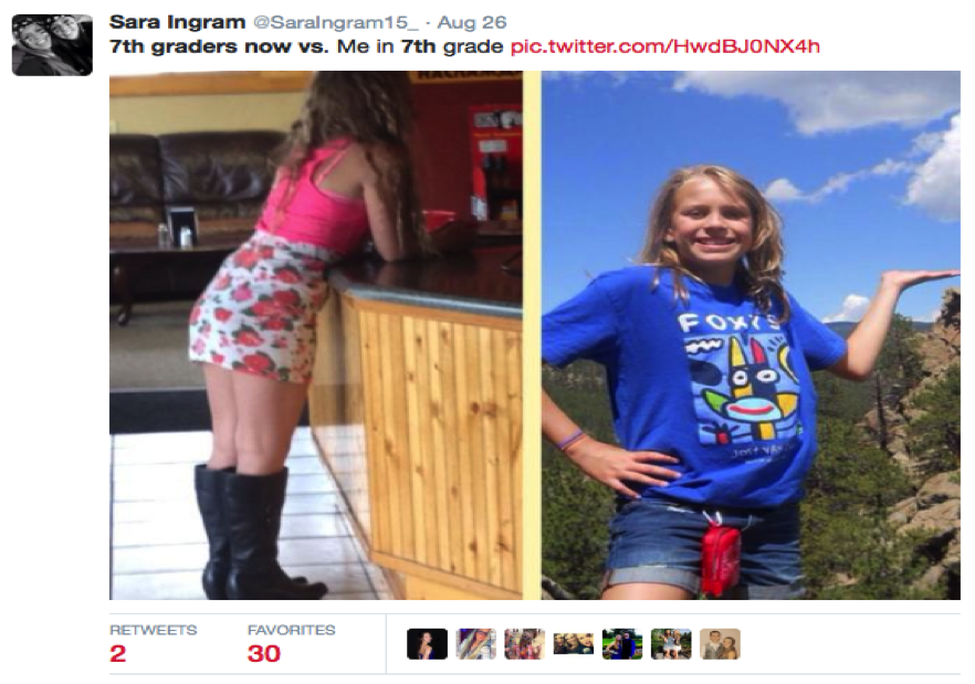 7th Graders Then And Now
