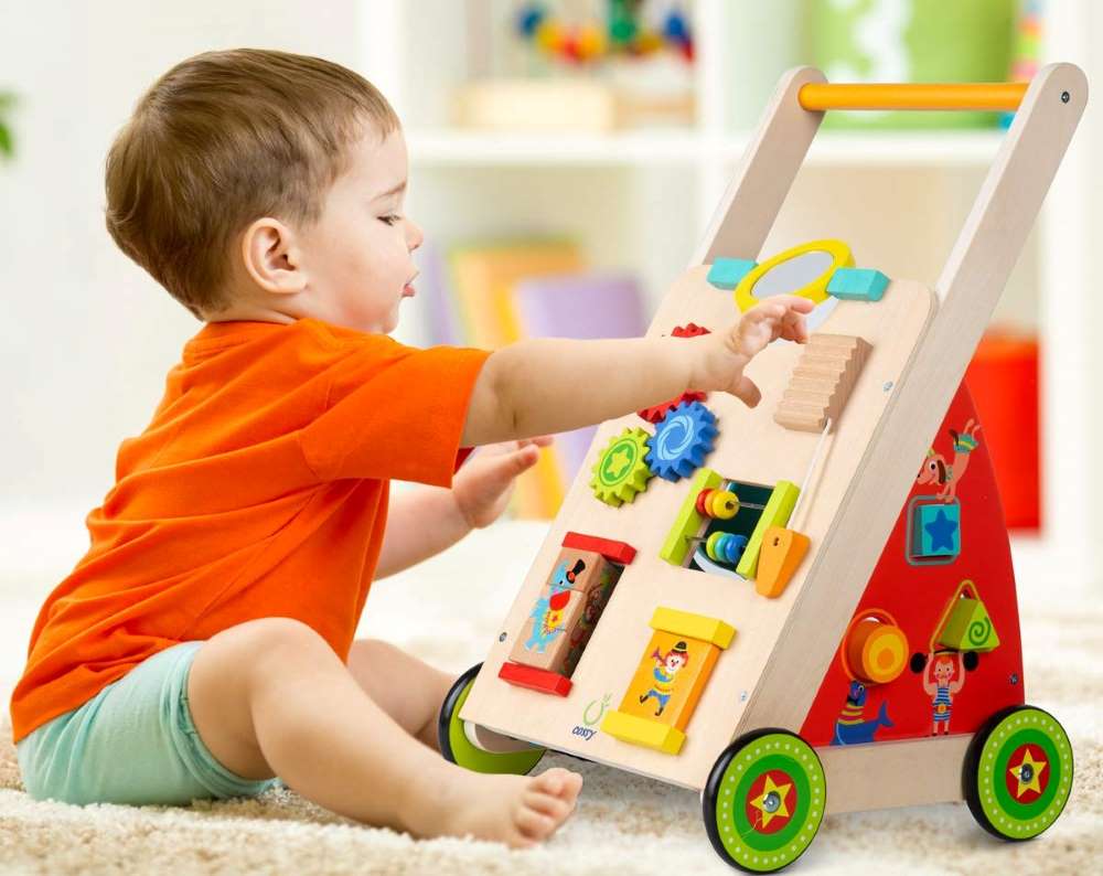 How Can A Wooden Walker Car Influence Toddler's Health | Kids in the House